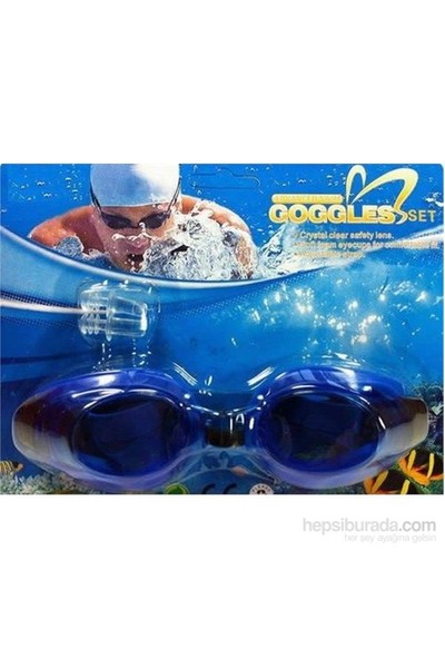 Vardem Kulak Tıkaçlı Yüzücü Gözlüğü (Mavi) 2088A