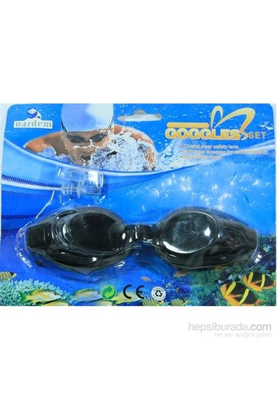 Vardem Kulak Tıkaçlı Siyah Yüzücü Gözlüğü 2088A