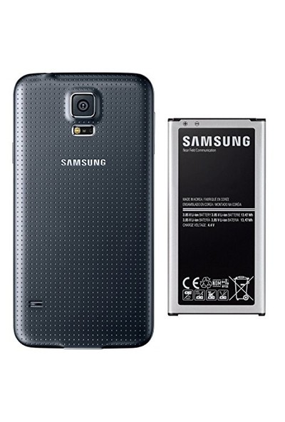 Samsung Galaxy S5 Batarya 2800 mAh Siyah ( Arka Kapak Hediye ) - EB-EG900BBEGWW (İthalatçı Garantili)