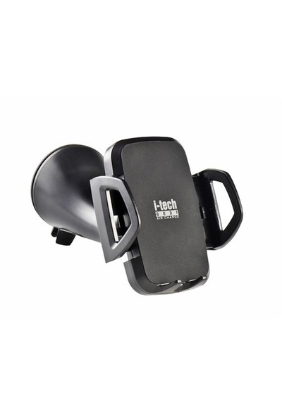 i-TechGear Qi Lisanslı iPhone 8, 8 Plus, X Kablosuz Araç Şarj Cihazı Siyah ITG-C3EWC