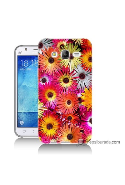Teknomeg Samsung Galaxy J7 Kılıf Kapak Kasımpatı Baskılı Silikon