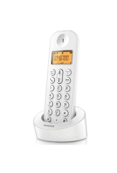 Philips Dect Telefon D1201 Beyaz -D1201W/TR Philips Dect Telefon D1201 Beyaz -D1201W/TR