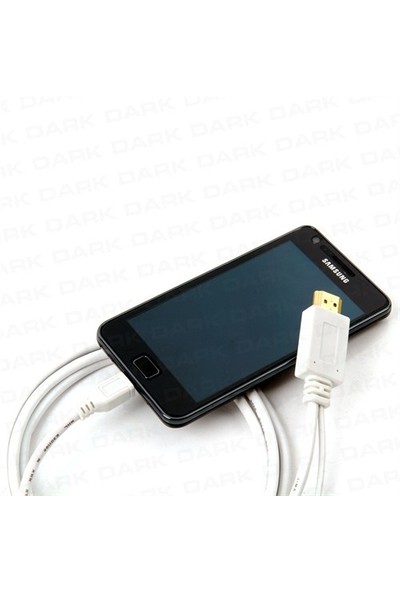 Dark 1.8m MHL - Micro USB - HDMI Dönüştürücü Samsung, HTC, LG Uyumlu Kablo (microUSB Erkek-HDMI Dişi) Dark 1.8m MHL - Micro USB - HDMI Dönüştürücü Samsung, HTC, LG Uyumlu Kablo (microUSB Erkek-HDMI Dişi)