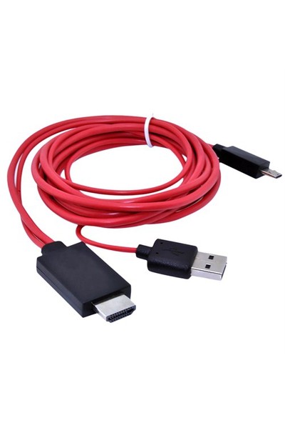 Dark Samsung Galaxy S3 / S4 / S5 / Note2 1.8m Telefon MHL - HDMI Kablo (DK-HD-AMHLSM180)