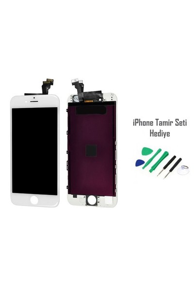 iPhone 6 Beyaz Ekran Lcd Tamir Seti Hediyeli iPhone 6 Beyaz Ekran Lcd Tamir Seti Hediyeli
