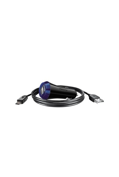 Philips DLP2257U/10 Ultra Hızlı İkili Araç Şarj Cihazı (Micro USB Kablo Hediye) Philips DLP2257U/10 Ultra Hızlı İkili Araç Şarj Cihazı (Micro USB Kablo Hediye)