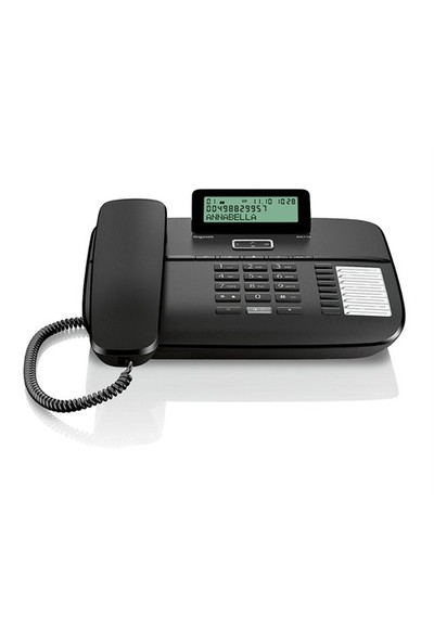 Gigaset DA710 Masaüstü LCD Ekran (100 Hafıza) Masaüstü Telefon - Siyah