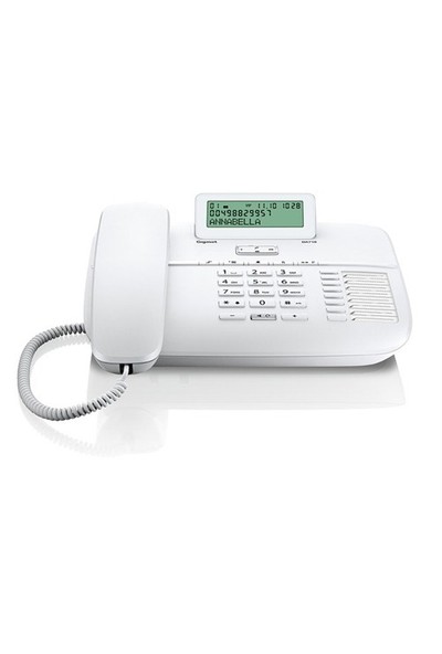 Gigaset DA710 Masaüstü LCD Ekran (100 Hafıza) Masaüstü Telefon - Beyaz
