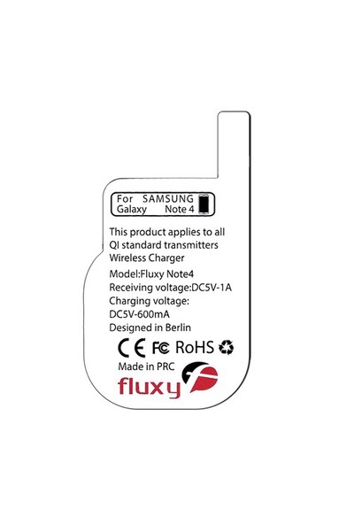 Fluxy Note4- Samsung Galaxy Note 4 için Kablosuz Şarj Aparatı Fluxy Note4- Samsung Galaxy Note 4 için Kablosuz Şarj Aparatı