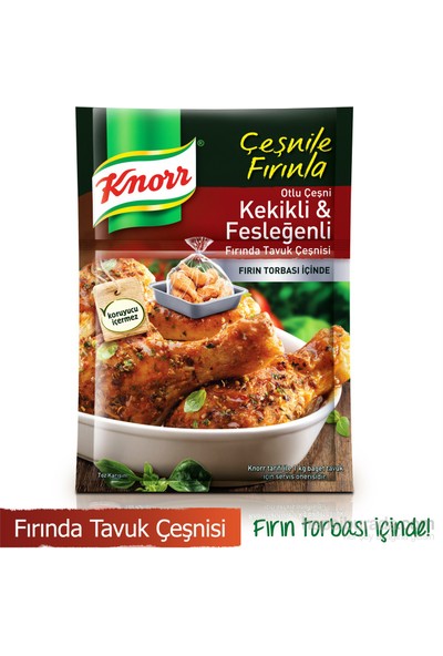 Knorr Fırında Tavuk Çeşnisi Fesleğenli Kekikli 32 gr