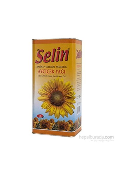 Selin Ayçiçek Yağı 5 Lt
