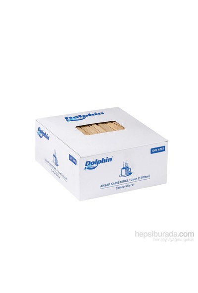 KullanAtMarket Dolphin Uzun Tahta Karıştırıcı 1000 Adet