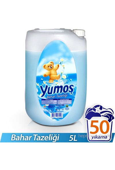 Yumoş Çamaşır Yumuşatıcısı Bahar Tazeliği 5 Lt