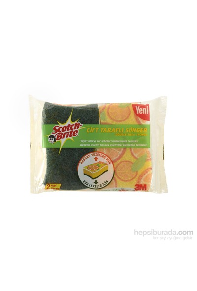 Scotch Brite Çift Taraflı Sünger x 2 Scotch Brite Çift Taraflı Sünger x 2