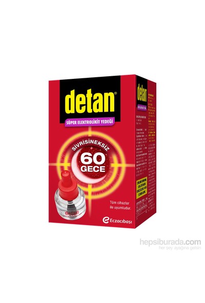 Detan Süper Elektrolikit Yedek 60 Gece Detan Süper Elektrolikit Yedek 60 Gece