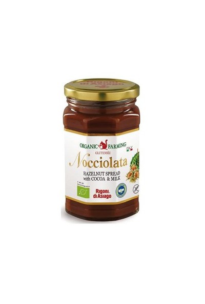Nocciolata Organik Glutensiz Sütlü Kakaolu Fındık Kreması 270 Gr.