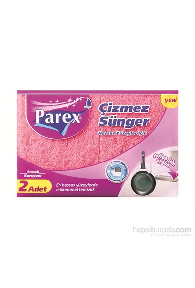 Parex Çizmez Sünger Oluklu 2 'li Parex Çizmez Sünger Oluklu 2 'li