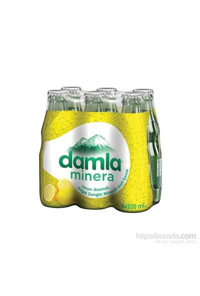 Damla Minera Limon 200ml 6 'lı Damla Minera Limon 200ml 6 'lı