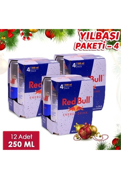 Red Bull Yılbaşı Enerji Paketi - 12Li