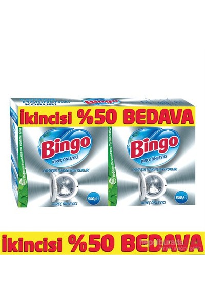 Bingo Kireç Önleyici İkiz Kutu 500 gr+500 gr