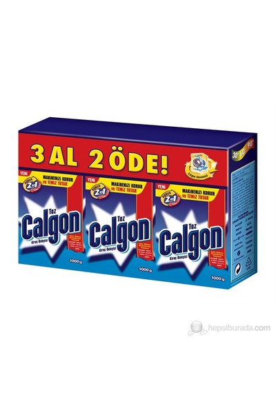 Calgon Toz 3x1000 gr 3 Al 2 Öde kk Calgon Toz 3x1000 gr 3 Al 2 Öde kk