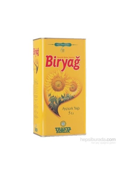 Biryağ 5 Lt Ayçiçekyağı 4'Lü