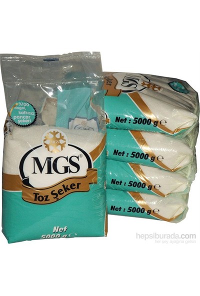 Mgs Paket Toz Şeker 5 Kg
