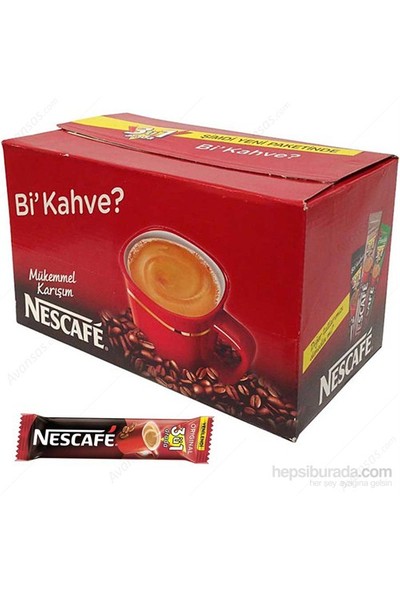 Nescafe 3'Ü 1 Arada 72'Li Kutu
