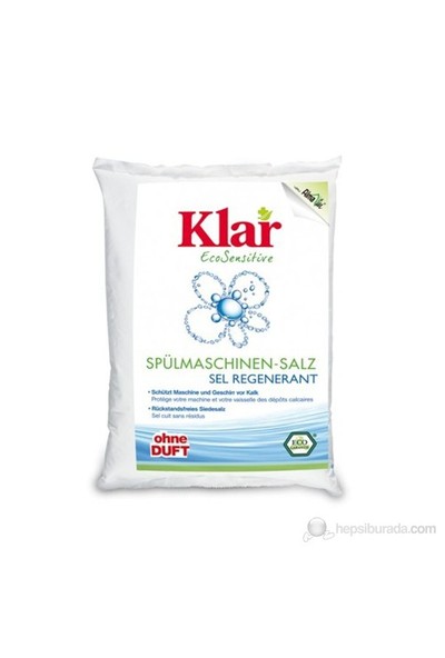 Klar Org. Bulaşık Makinası Tuzu 2 Kg