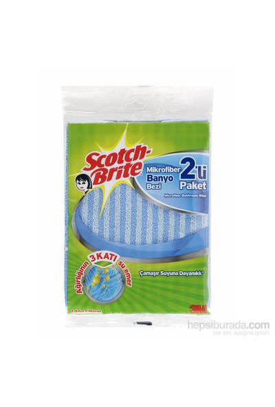 Scotch Brite Mikrofiber Banyo Bezi 2 'li Ekonomik Paket Scotch Brite Mikrofiber Banyo Bezi 2 'li Ekonomik Paket
