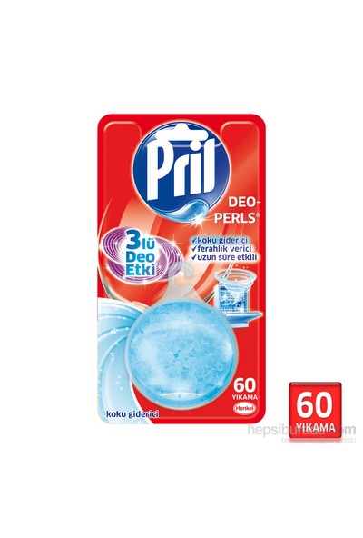 Pril Deo Perls Bulaşık Makinası Koku Giderici Anti Odor 3 'lü Deo Etki 60 Yıkama