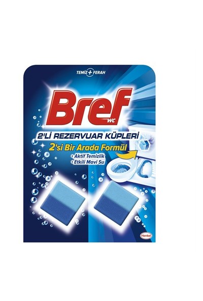 Bref WC Temizleme Küpü Aktif Rezervuar Blok Bref WC Temizleme Küpü Aktif Rezervuar Blok