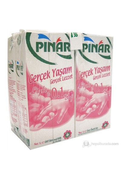 Pınar Süt Light (0.1 Yağ) 4 'lü 1000 ml