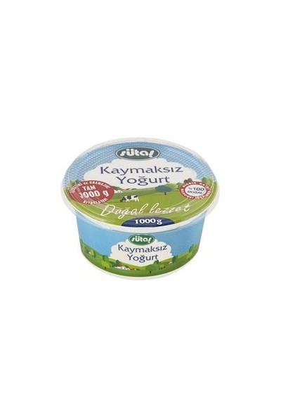 Sütaş Kaymaksız Yoğurt 1000 Gr