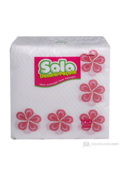 Solo Desenli Peçete 100 'lü