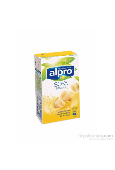 Alpro Soya Sütü Muzlu 250 Ml Alpro Soya Sütü Muzlu 250 Ml