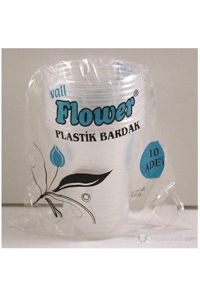 Wall Flower Şeffaf Otomat Bardak 10 AD. X 240