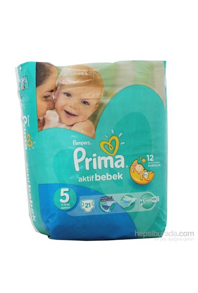 Prima Bebek Bezi Deliksiz Uyku 5 Beden 21 Adet Prima Bebek Bezi Deliksiz Uyku 5 Beden 21 Adet