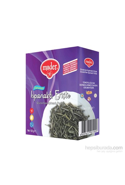 Mader Glutensiz Ispanaklı Erişte 125 gr