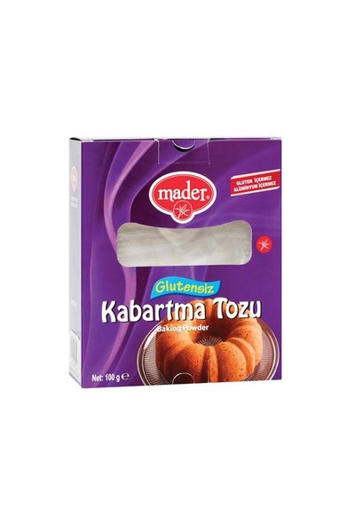 Mader Glutensiz Alüminyumsuz Kabartma Tozu 100 gr