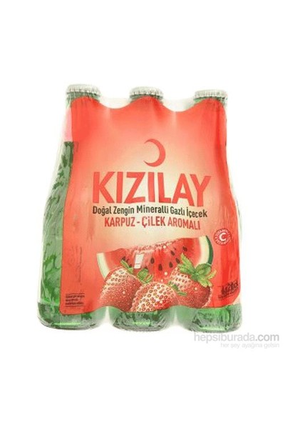 Kızılay Karpuz-Çilek Aromalı Gazlı İçecek 6X200 Ml Kızılay Karpuz-Çilek Aromalı Gazlı İçecek 6X200 Ml