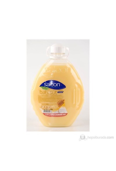 Saloon Sıvı Sabun 2.5 Kg.Bal&Süt Saloon Sıvı Sabun 2.5 Kg.Bal&Süt
