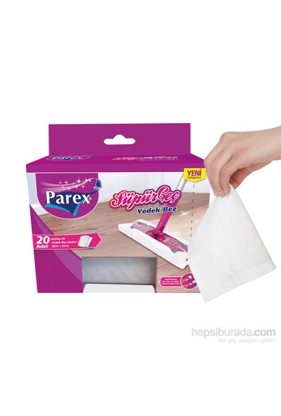 Parex Süpürgeç Yedek Bez (Kuru) 20'li