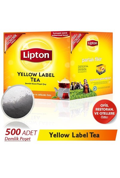 Lipton Yellow Label 3,20Gr 500'Lü Demlik Poşet Çay Lipton Yellow Label 3,20Gr 500'Lü Demlik Poşet Çay