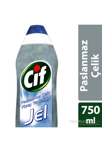 Cif Jel Yüzey Temizleyici Paslanmaz Çelik 750 ML