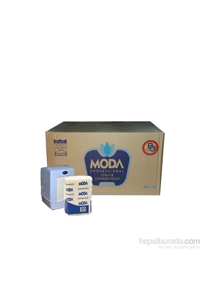 Moda 200 Lu 18 Ekonomik Paket Dispenser Peçete Moda 200 Lu 18 Ekonomik Paket Dispenser Peçete