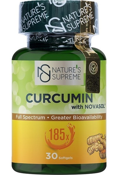 Nature's Supreme Curcumin 30 Yumuşak Kapsül Nature's Supreme Curcumin 30 Yumuşak Kapsül