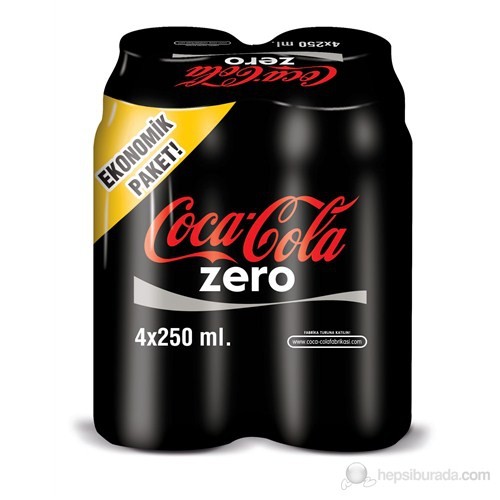 Coca-Cola Zero Kutu 4x250 Ml Fiyatı - Taksit Seçenekleri