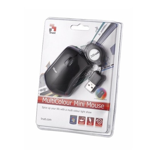 Trust MI-2750P Multicolour Kablolu Siyah Mouse (MOU TRUST Fiyatı