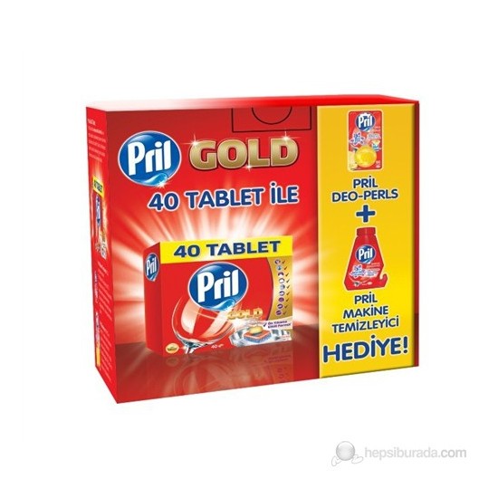 Pril Gold 40 tablet + Deo Pearls + Makine Temizleyici Fiyatı